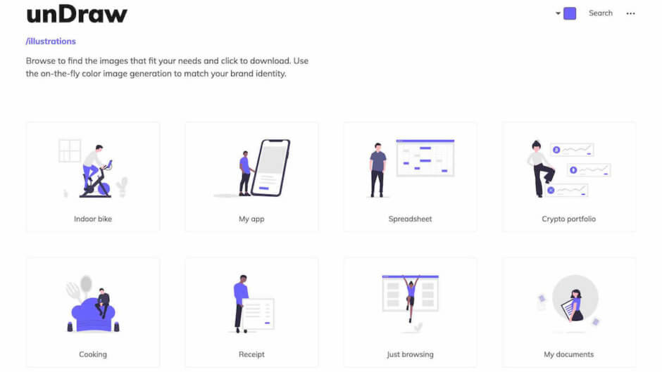 【unDrawの使い方】シンプルかつお洒落なイラストが豊富のサイトを解説 - taitaiblog